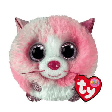 Ty Puffies (Beanie Balls) - EVIE the Green Cat (4 inch) Plush Toy ...