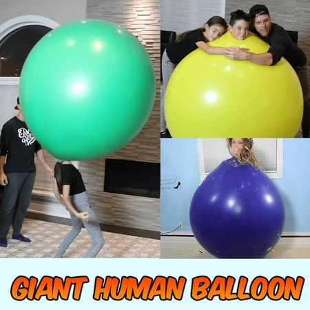 72 inch Giant Human Balloon Round Climb-in Balloon Thick Latex Balloon ...