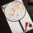 Vjnyvs 1PC Round Hand Fan Chinese Style Vintage Printing Silk Fan ...