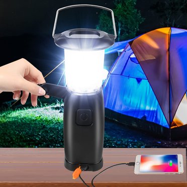Solar Powered, Crank Dynamo, Battery Operated Lantern- 4 Ways to Power ...