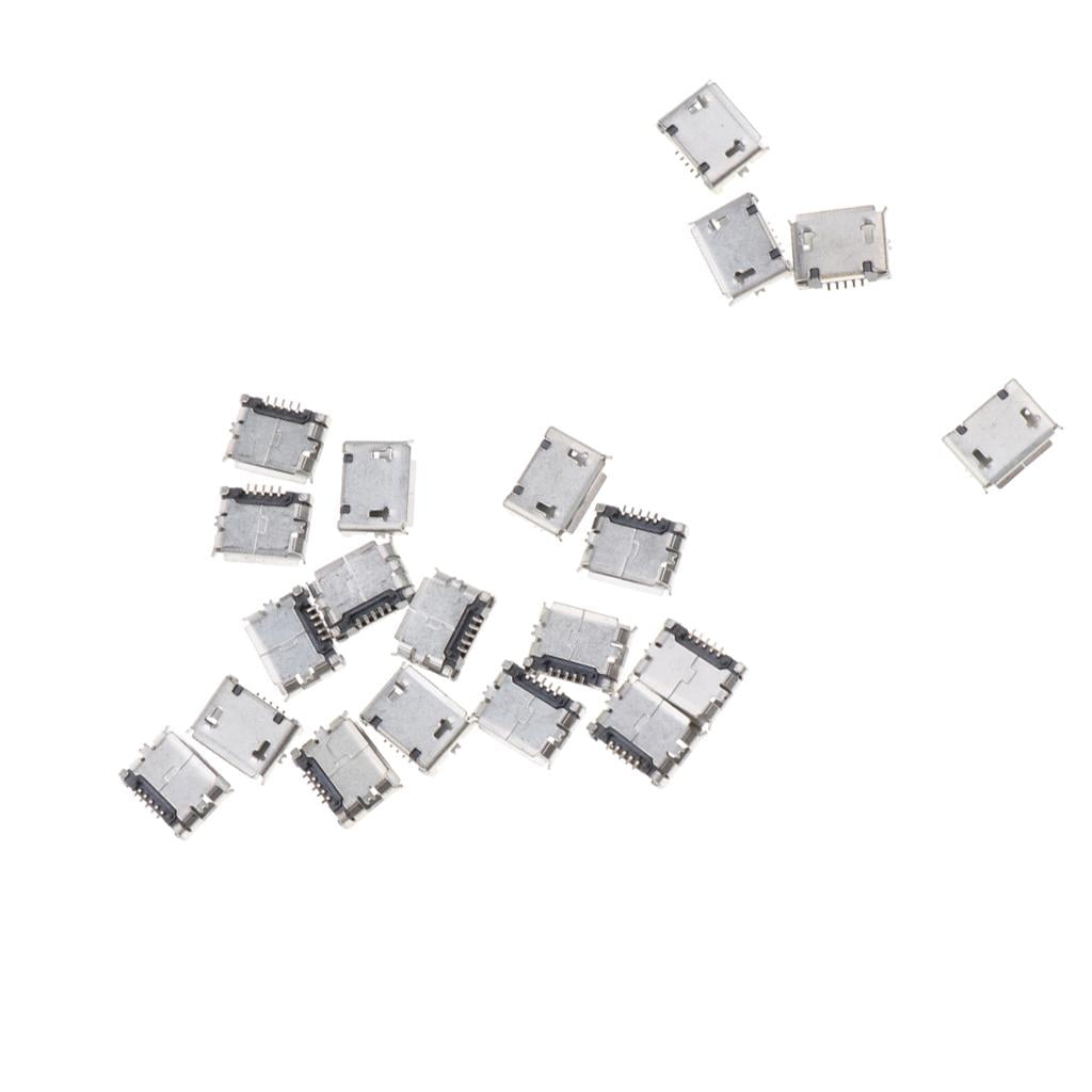 10 Pairs Type B USB Female 5 Port Socket Connectors Parts - Walmart.com
