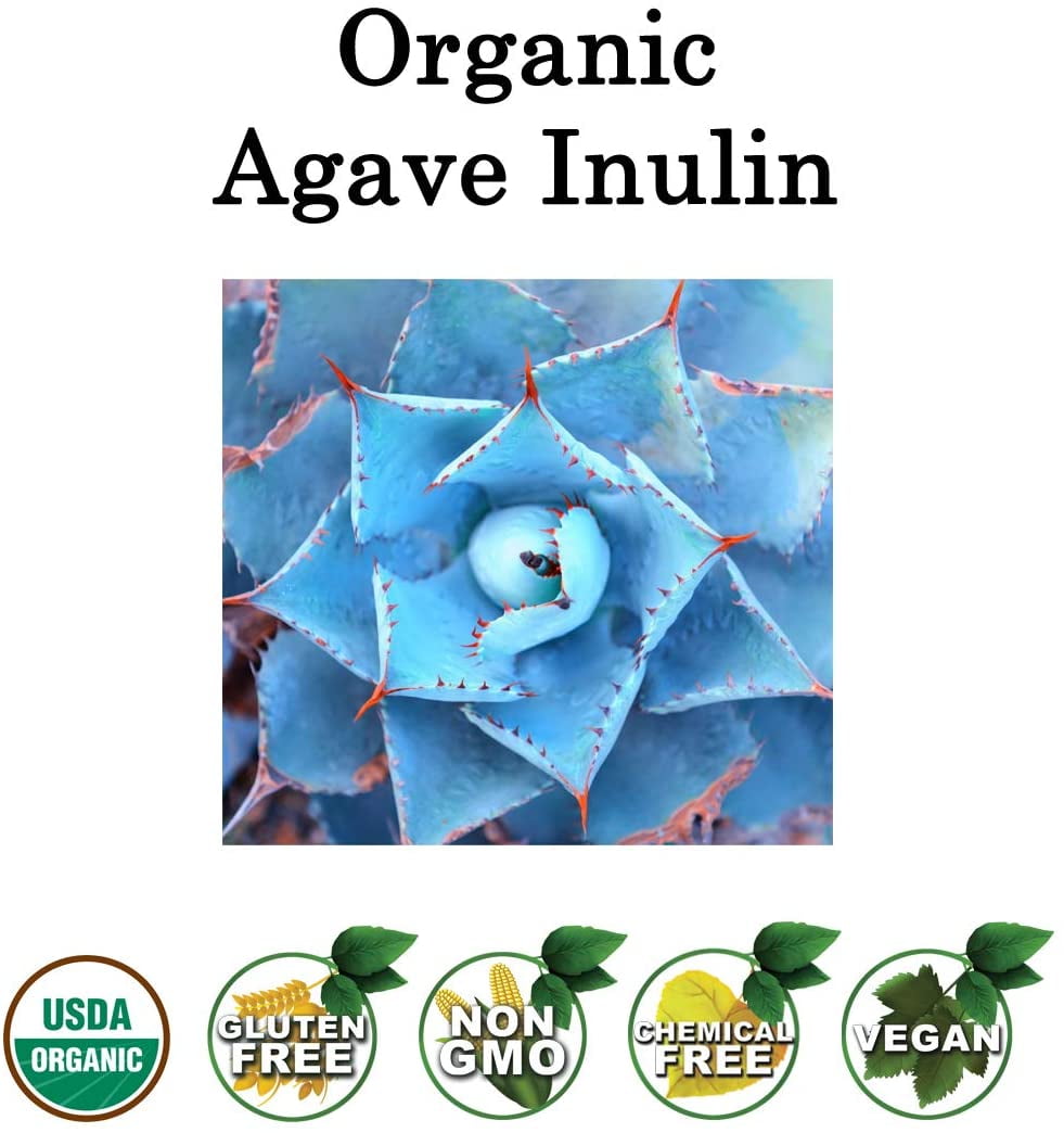 Z Natural Foods Organic Agave Inulin Powder, Superfood Fiber Supplement ...