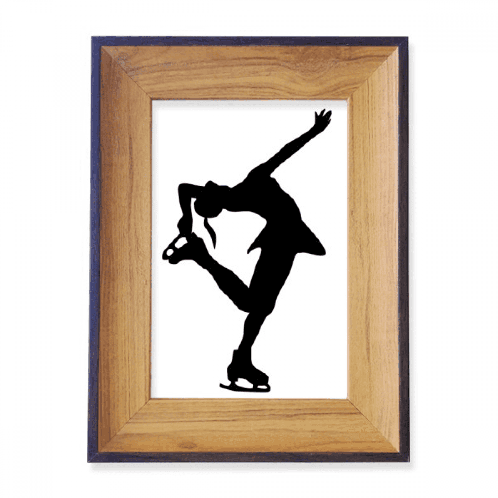 Silueta deporte mujer la danza de patinaje Unbranded marco de imagen ...
