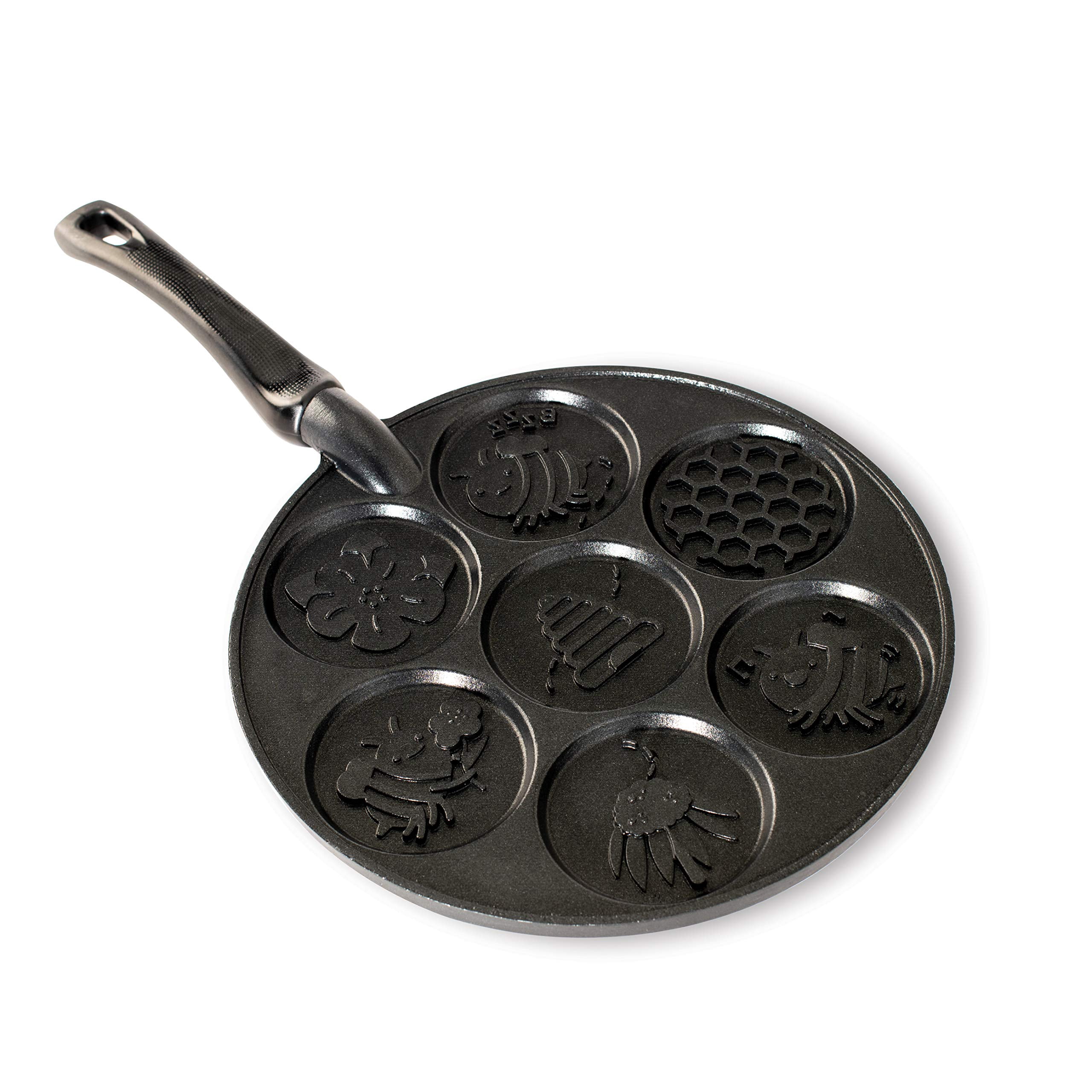 Nordic Ware Honey Bee Pancake Pan, Seven 3 Inch Cavities, Black - Walmart.ca