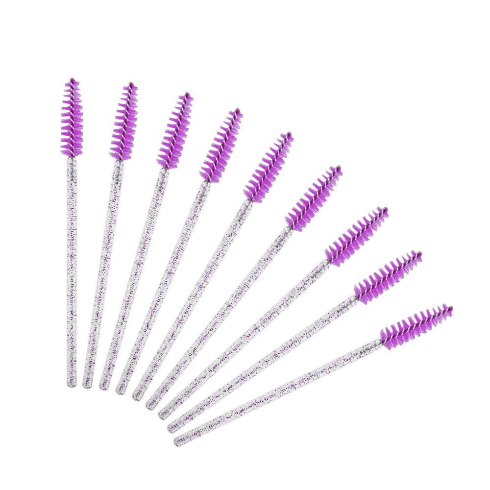 50PCS Disposable Mini Mascara Brush Adjustable Spiral Design Multi ...