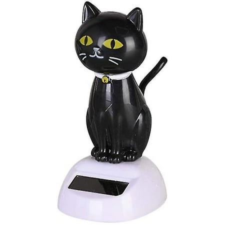 Solar Dancing Toys Bobble Head Toy Black Cat Animal Dancing Figure Toy ...