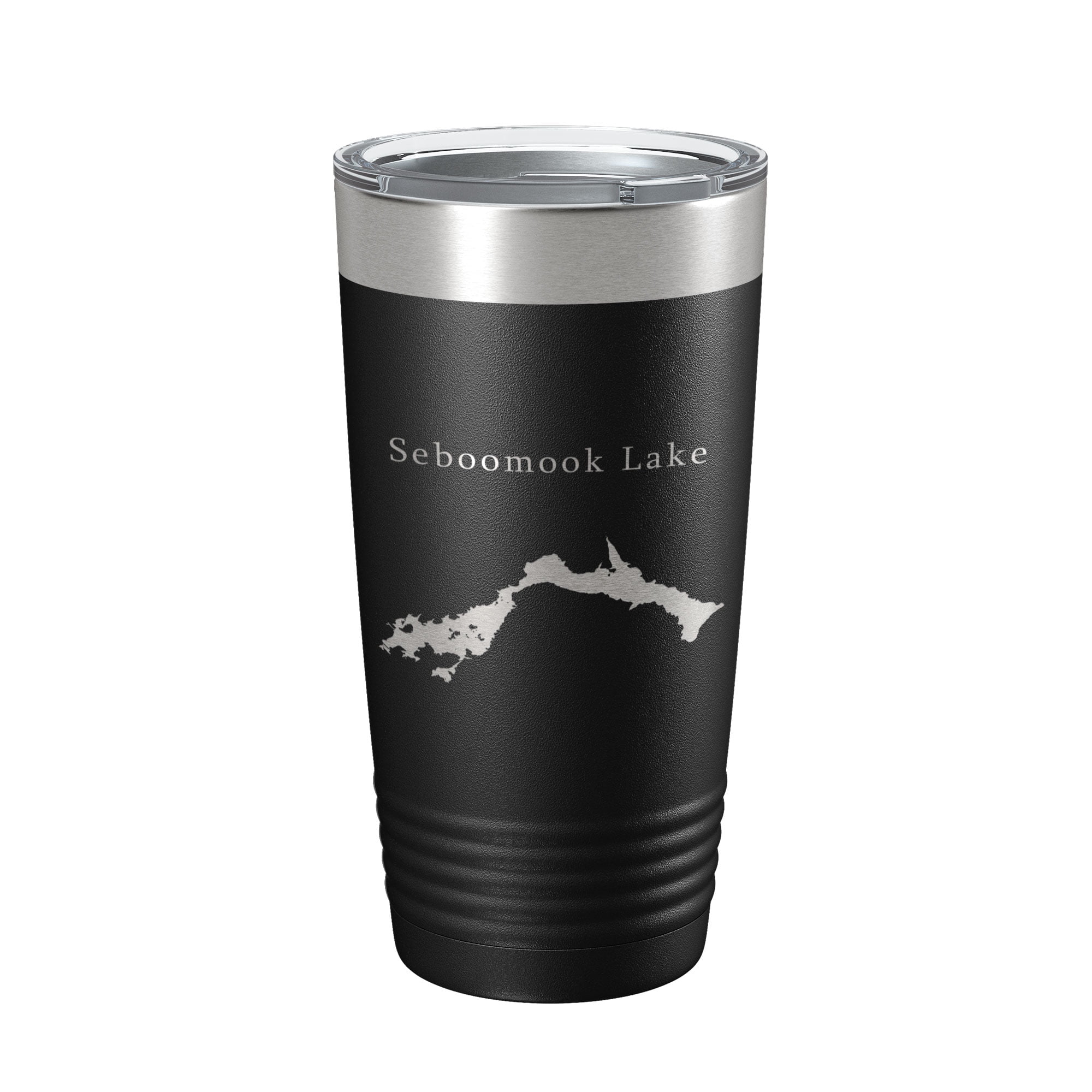 Seboomook Lake Map Tumbler Travel Mug Insulated Laser Engraved Coffee ...