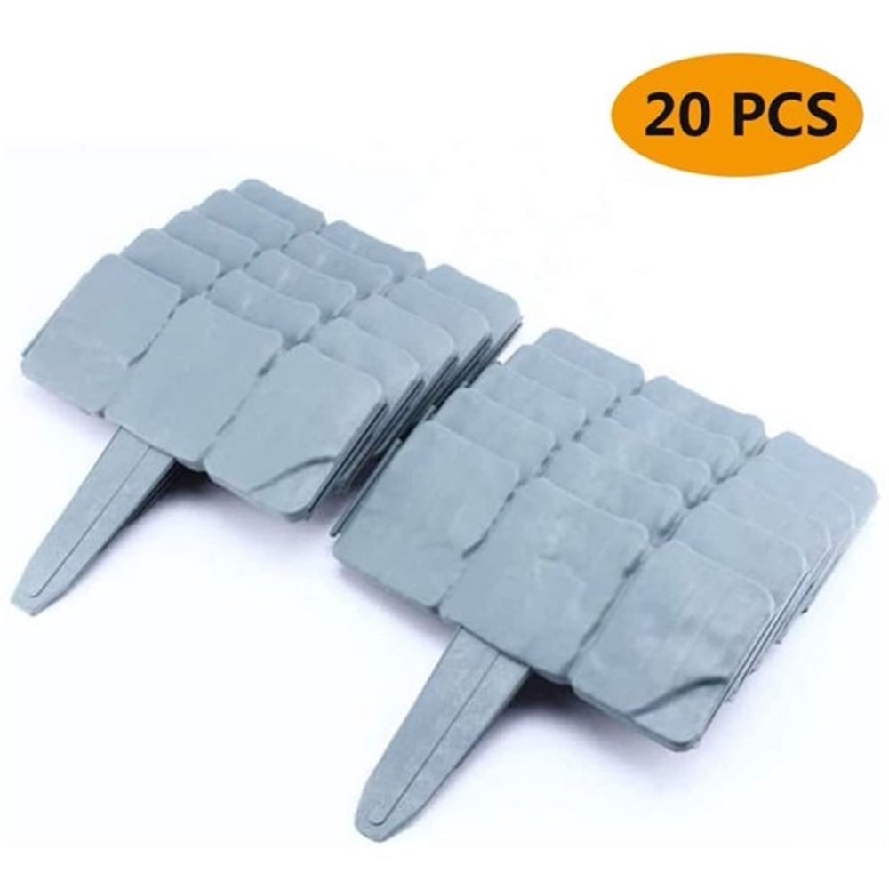 20 Pack Pp Imitation Stone Fence Garden Simulation Fence Plastic ...