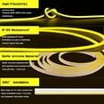 LIDUI-LED Neon Strip Lights, Yellow 12V/16.6ft, Flexible Diffuser ...