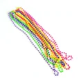 30pcs Assorted Round Neon Plastic Beaded Necklaces Party Supplies Mardi ...