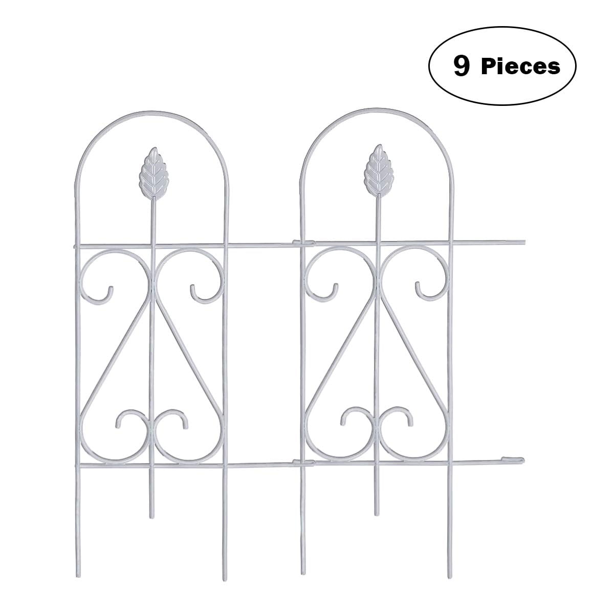 Mr.Garden Edging Fence Metal Decorative Garden Barrier Panels 15"x32 ...