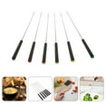 GOOHOCHY 6 Pcs Stainless Steel Barbecue Fork Camping Outdoor Hot Pot ...