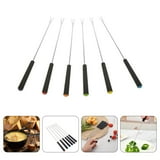 GOOHOCHY 6 Pcs Stainless Steel Barbecue Fork Camping Outdoor Hot Pot ...