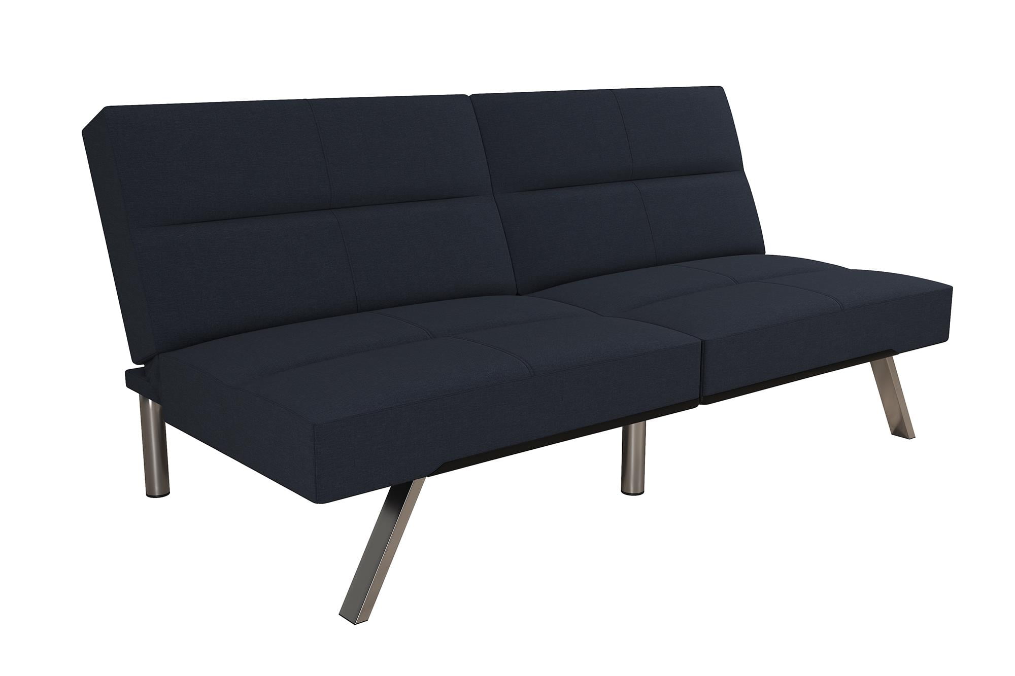DHP Studio Convertible Futon, Blue Linen - Walmart.com