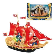 Fisher-Price Little People Pirate Ship playset with music, sounds and ...