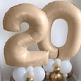 40 Inch Balloon Numbers Pastel Pink, Large Foil Light Pink Number ...