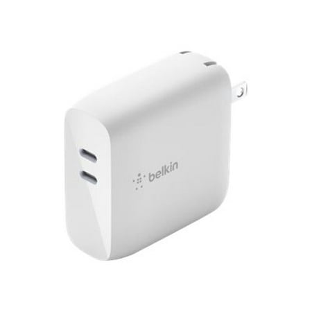 Belkin BoostCharge Dual GaN - Wall charger - 68 Watt - Fast Charge, PD ...