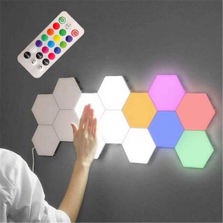 SAYDY Smart LED Splicing Kit RGB LED Hexagonal Wall Light Touch ...