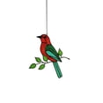 Amketima Stained Glass Suncatcher Hand Cut Bird for Window, Colorful ...