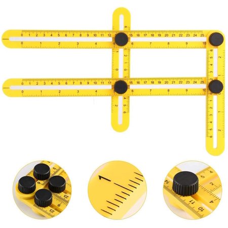 Measuring rule, four-sided corner rule Folding adjustment corner ...