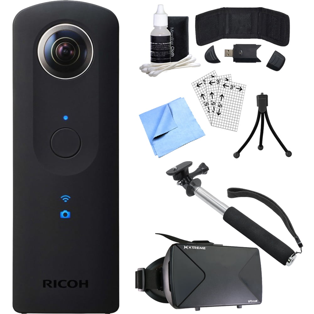 Ricoh Theta S 360-Degree Spherical Digital Camera Ultimate Bundle ...