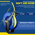 Goodyear, Air Hose Reel, 0.5 in. x 50 ft., Dual Arm Retractable ...