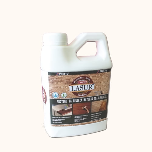 Protector Para Madera Lasur Transparente 4l PRESTO LASUR | Bodega ...