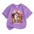 Ulitacool Child Girl'S Tops Short Sleeve Hallowmas Round Neck Cartoon ...