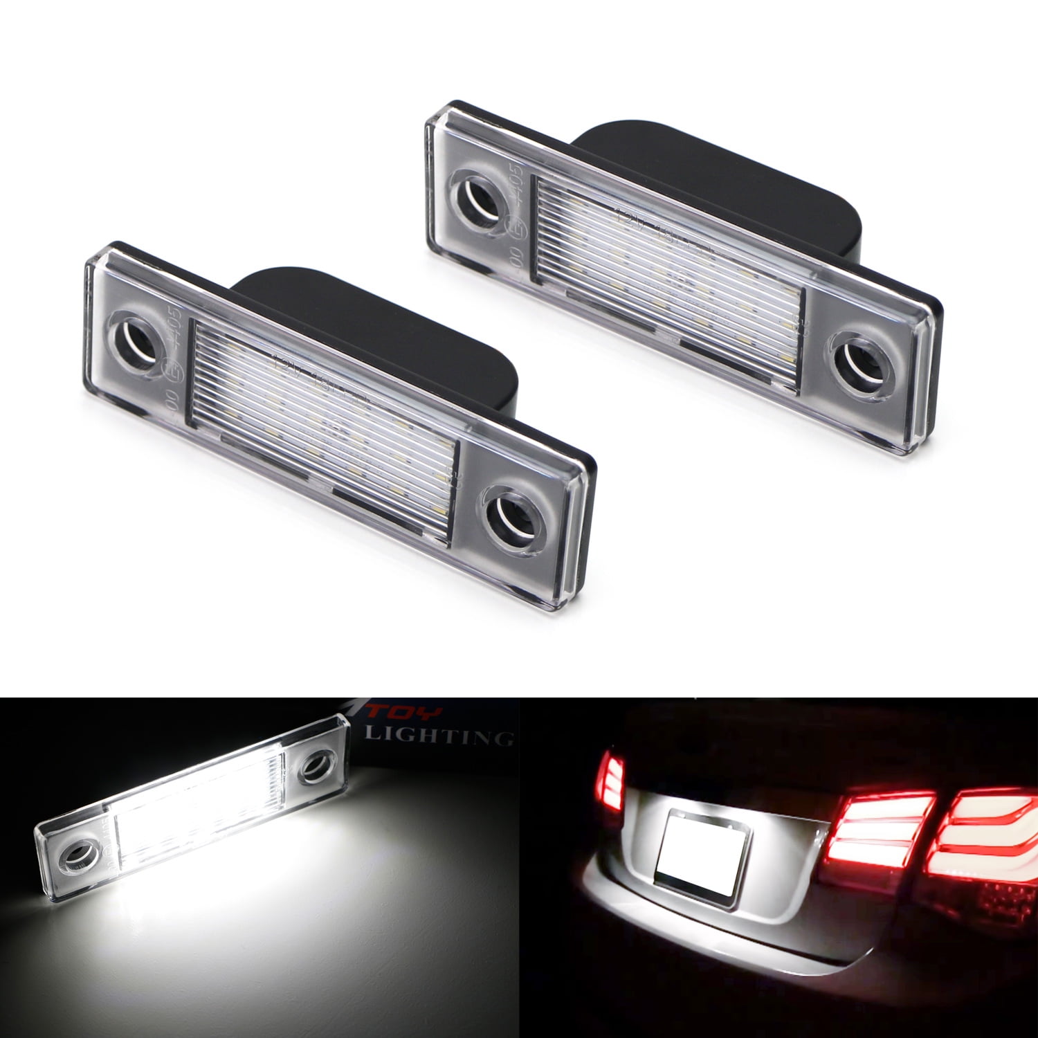 iJDMTOY OEM-Fit 3W Full LED License Plate Light Kit Compatible With ...