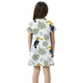 BZSMCE Short Sleeve dress Dress Casual Cotton Dresses-Toucan Bird ...