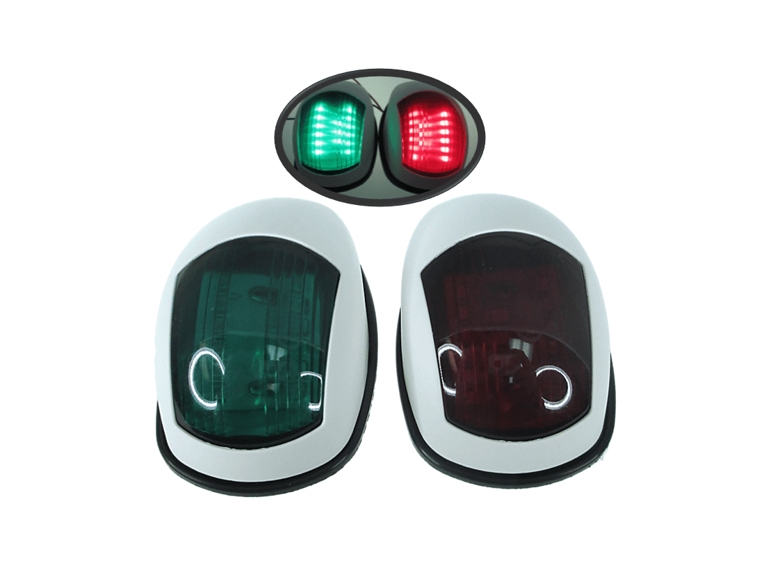 Pactrade Marine Boat Navigation LED Light Green Starboard Red Port ...