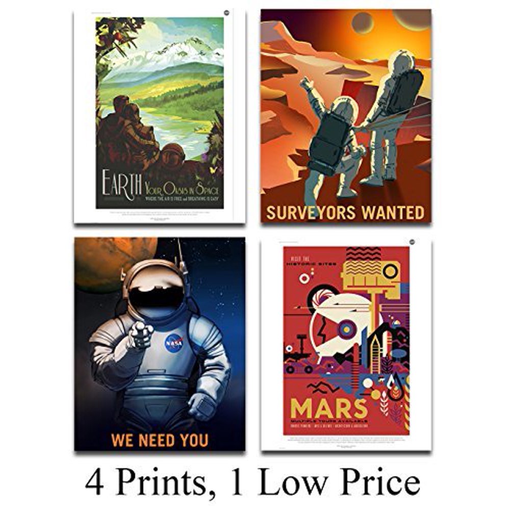NASA Jet Propulsion lab Posters Art Prints - Set of Four Photos (8x10 ...