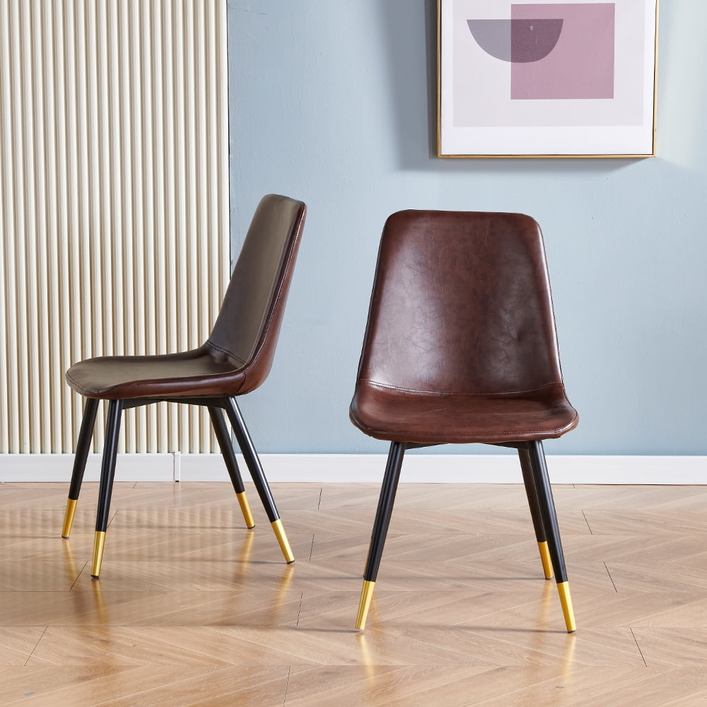 2 PU Chairs Side Chairs 2 PU Kitchen Dining Room Furniture - Walmart.com