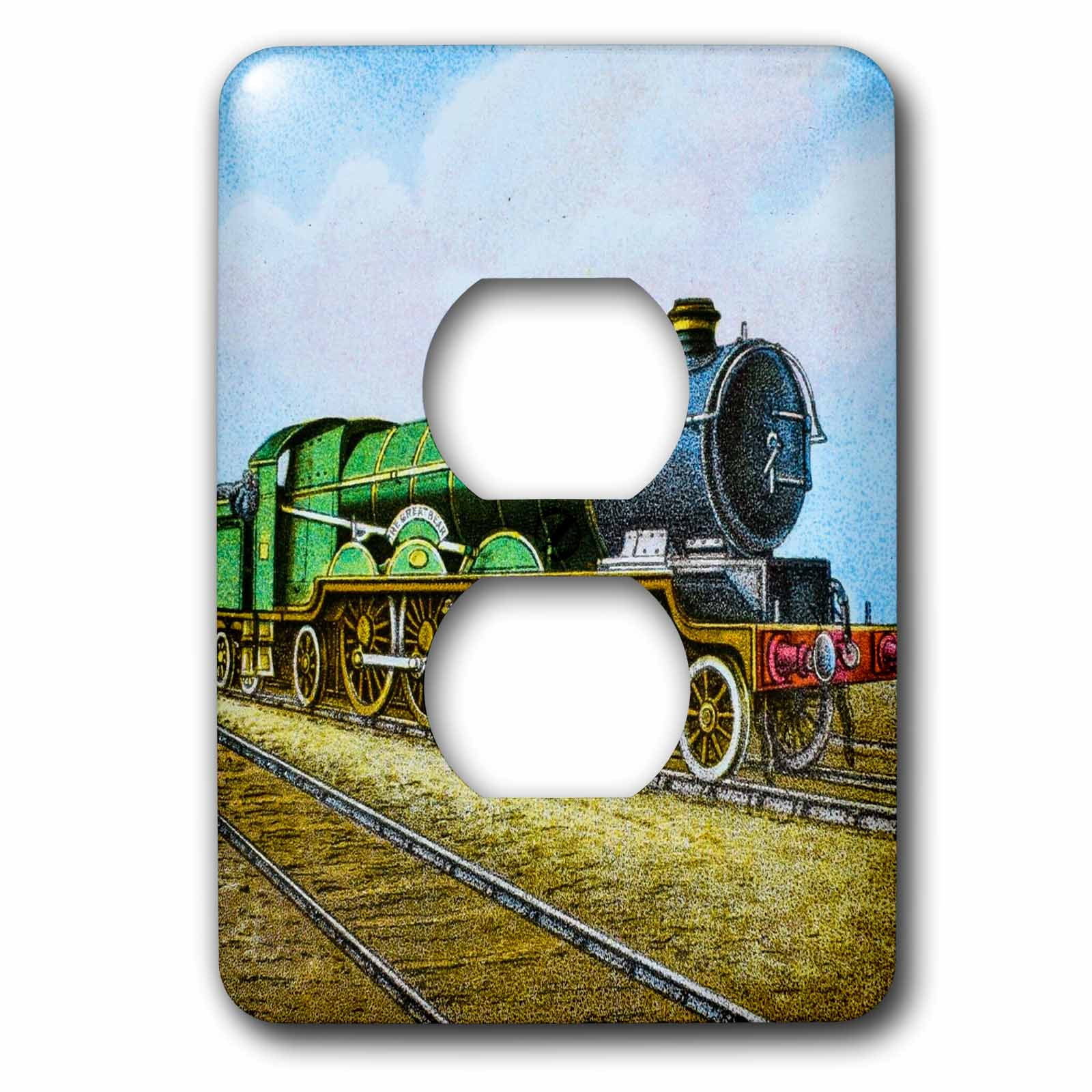 Steam Locomotive Engine The Great Bear Vintage Train Illustration 2 ...