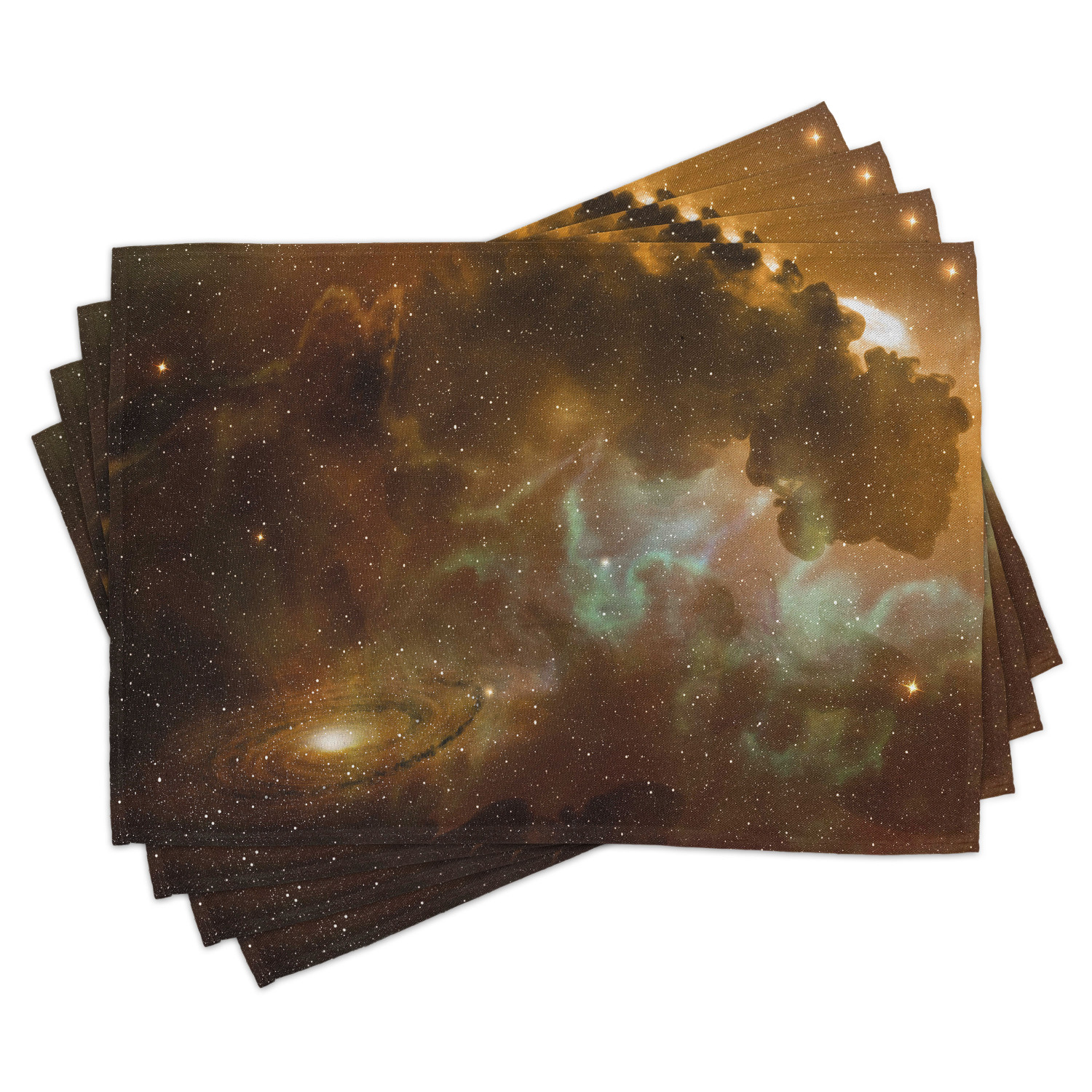 Ambesonne Constellation Place Mats Set of 4, Nebula Infinity, Standard ...
