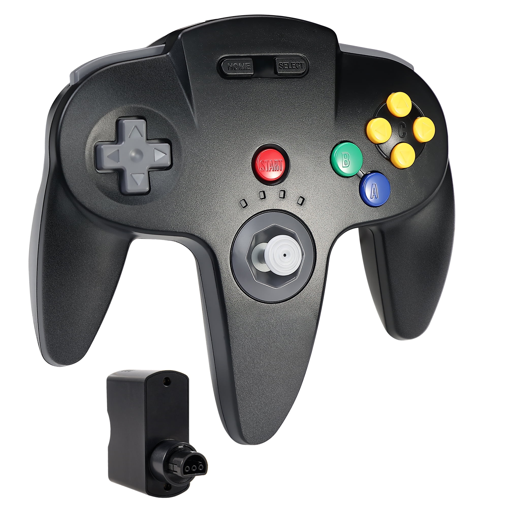 Luxmo Wireless N64 Controller, 2.4GHZ Wireless Joystick Controller Gamepad Compatible with N64 ...