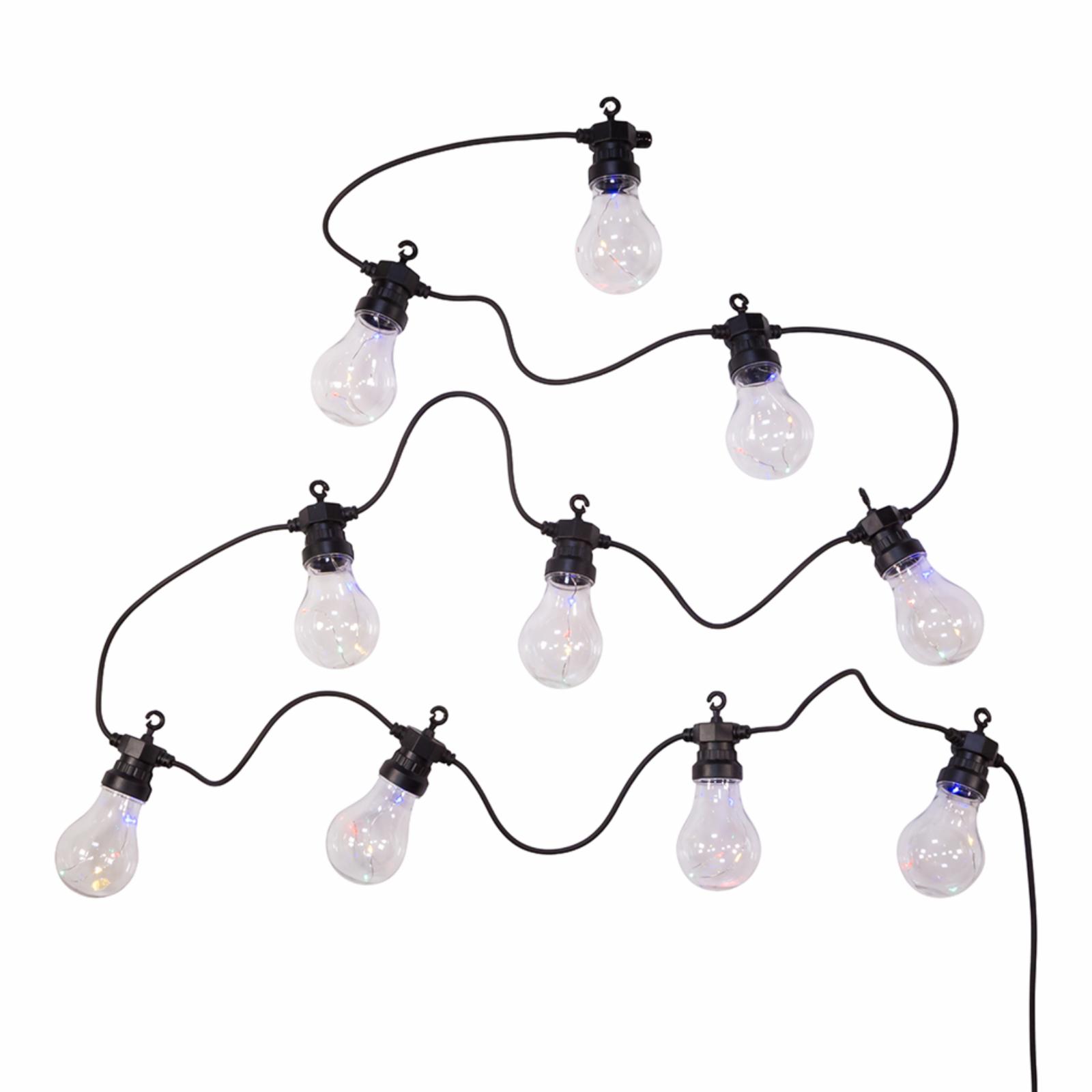 Kurt Adler 40-Light Edison Bulb Set with Multi-Colored Fairy Lights ...
