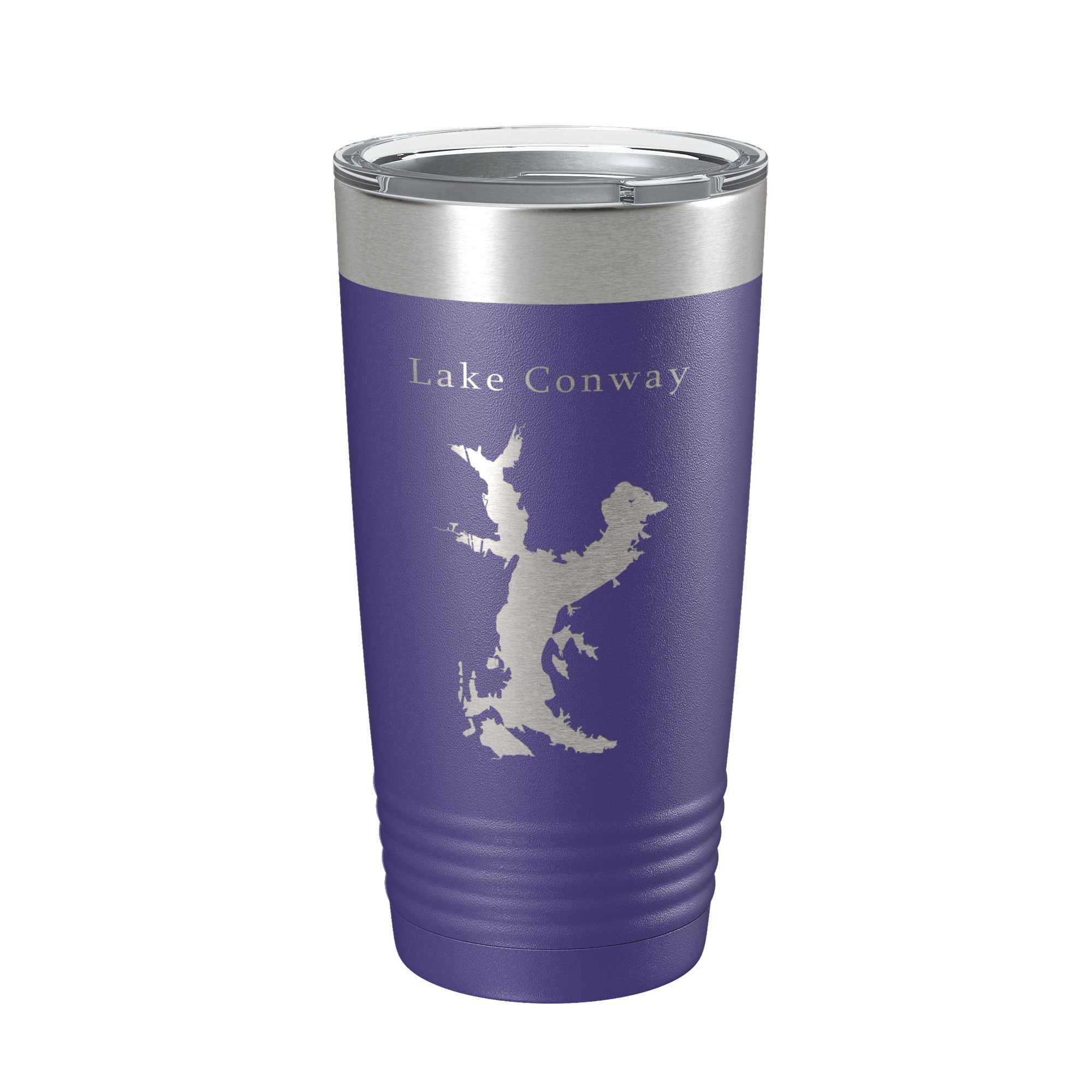 Lake Conway Map Tumbler Travel Mug Insulated Laser Engraved Coffee Cup ...