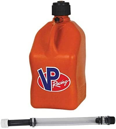VP Racing Fuels 5 Gallon Square Motorsport Utility Jug Orange w/ 14 ...