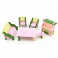 Farfi 1 Set Dollhouse Furniture Handmade Micro Landscape Mini Wooden ...