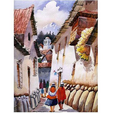 Trademark Fine Art "Cuzco IV" Canvas Art, 24" x 32" - Walmart.com