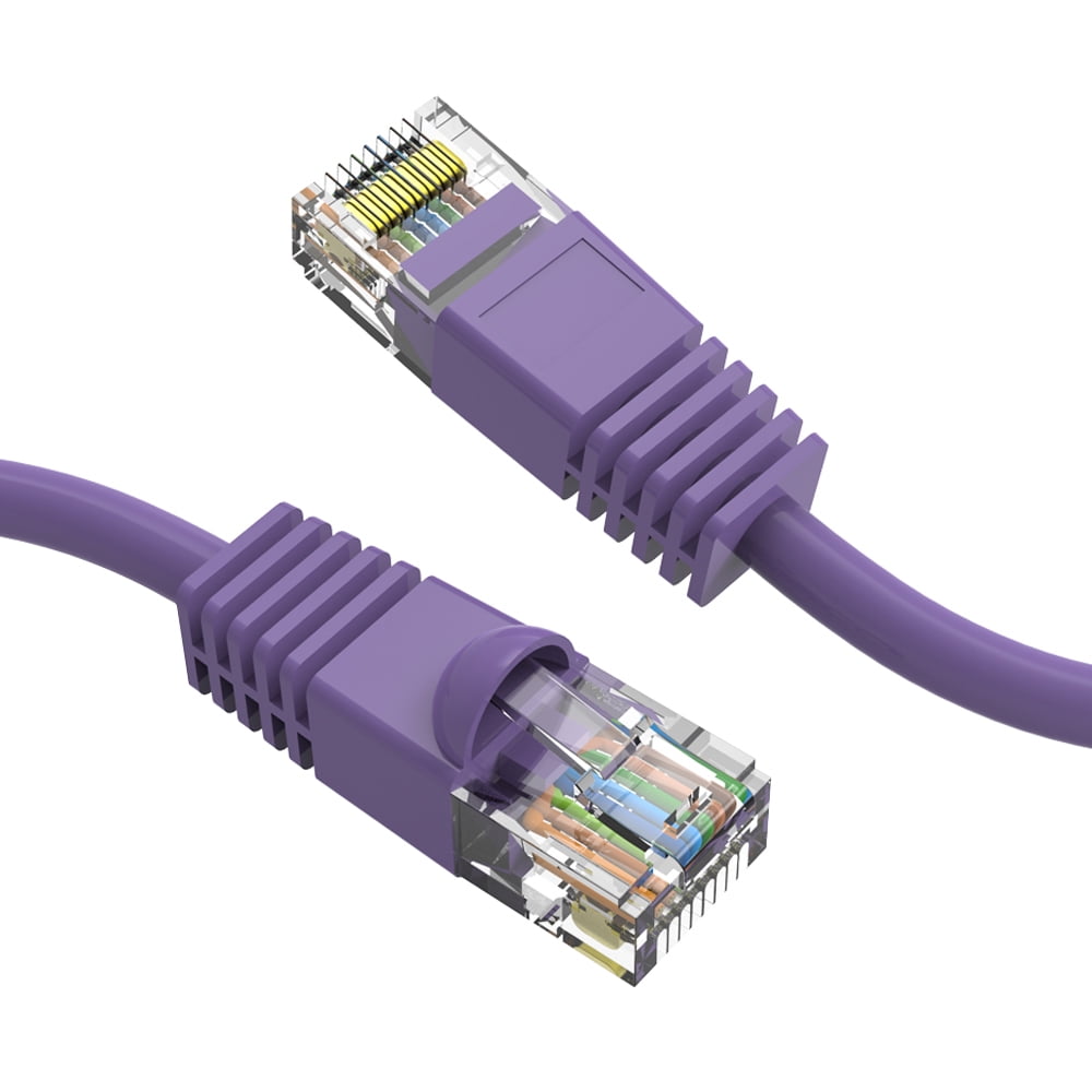 Cable Central LLC (Purple) Cat6 Ethernet Cable 14 Ft (100 Pack) Cat6 ...