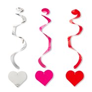 6 x 7ft Red Heart String Valentines Day Decorations Engagement Wedding ...