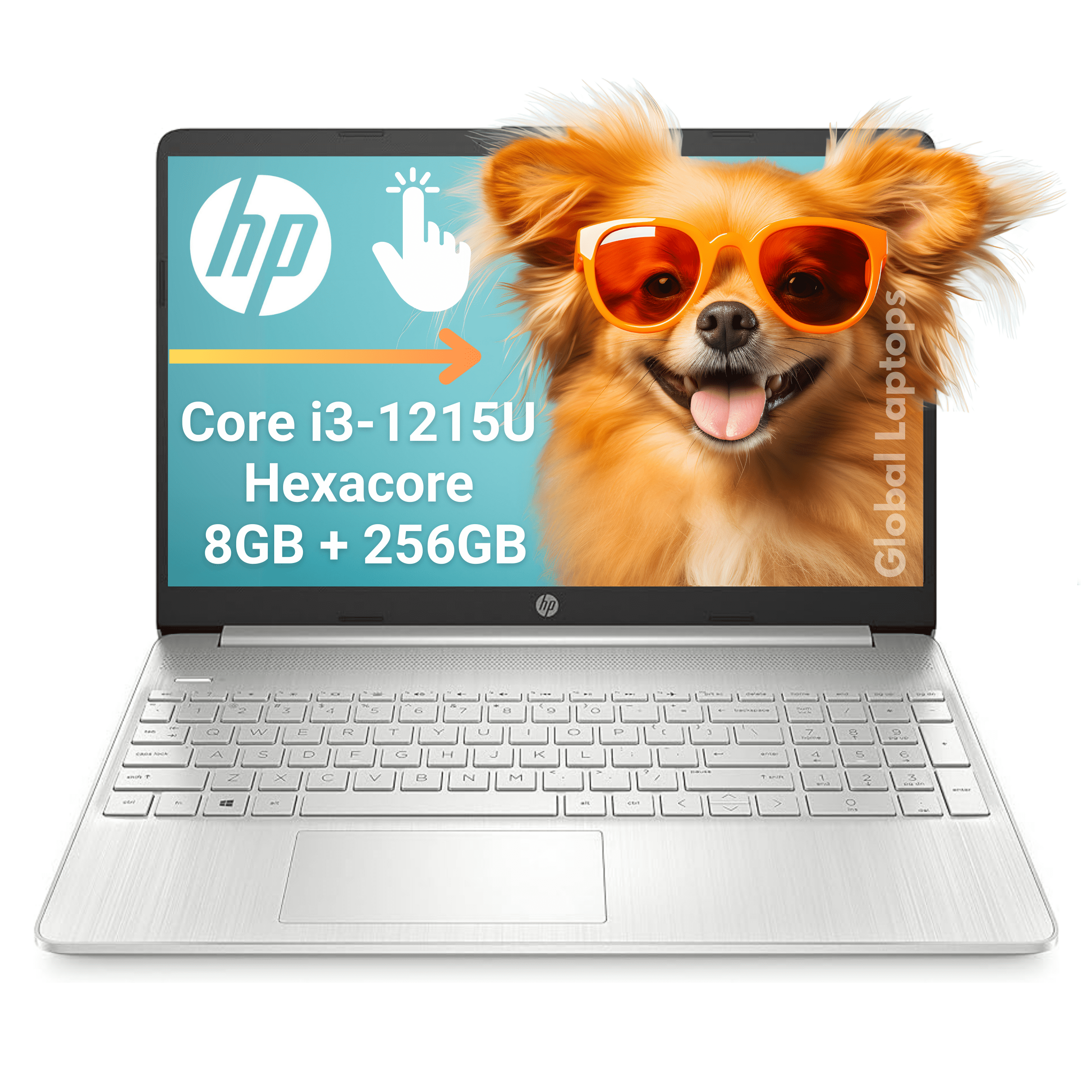 Laptop HP Pavilion Core i3 1215U 8GB RAM 256GB SSD TOUCH 15-DY33 gris ...