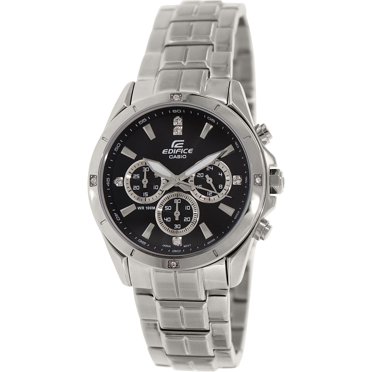 Edifice Silver Stainless Steel Analog Men's Watch EQB510D-1A - Walmart.com