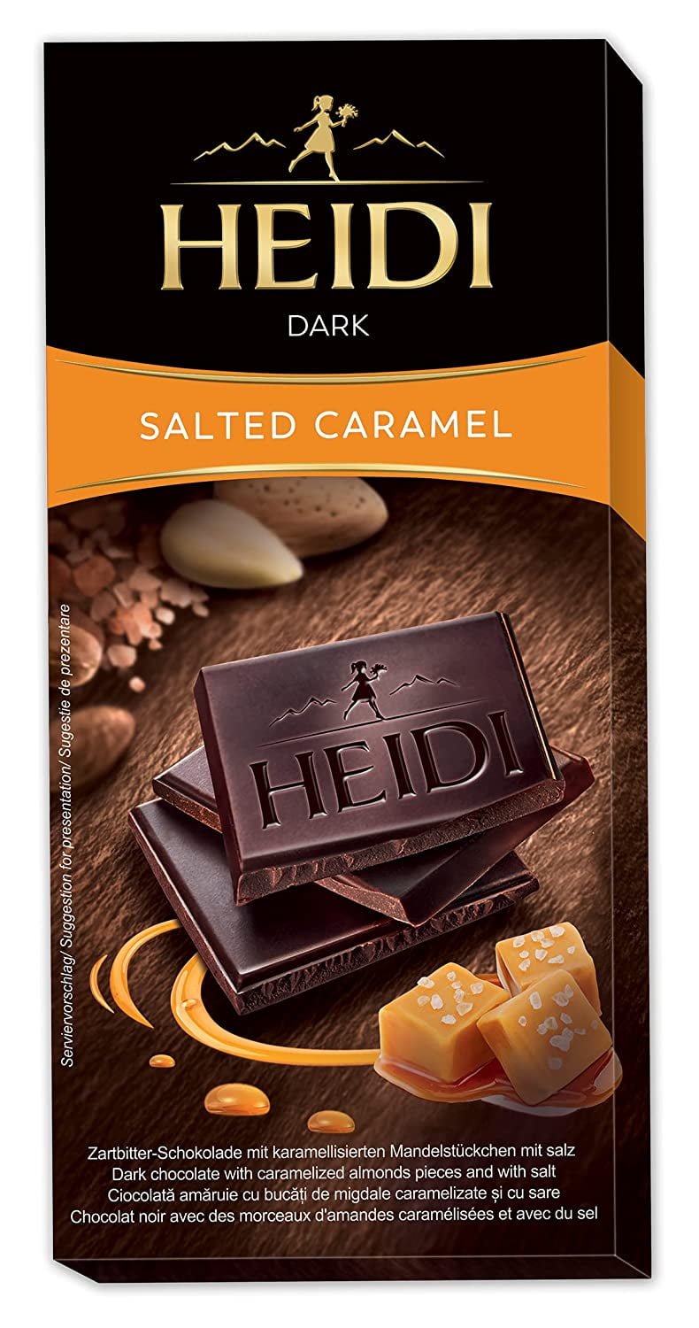Heidi Salted Caramel Dark Chocolate 80g 100% Vegan Imported From ...