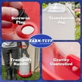 FARM-TUFF Easy Fill Poultry and Game Bird Fountain Waterer for Chickens ...