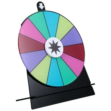 HILABEE Color Rotating Wheel Fortune Wheel Editable Portable Roulette ...