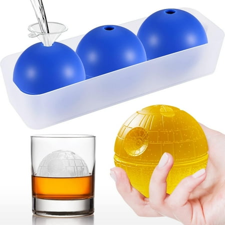 Death Star Ice Cube Mold - Silicone Star Wars Ice Molds(3 Pack ...