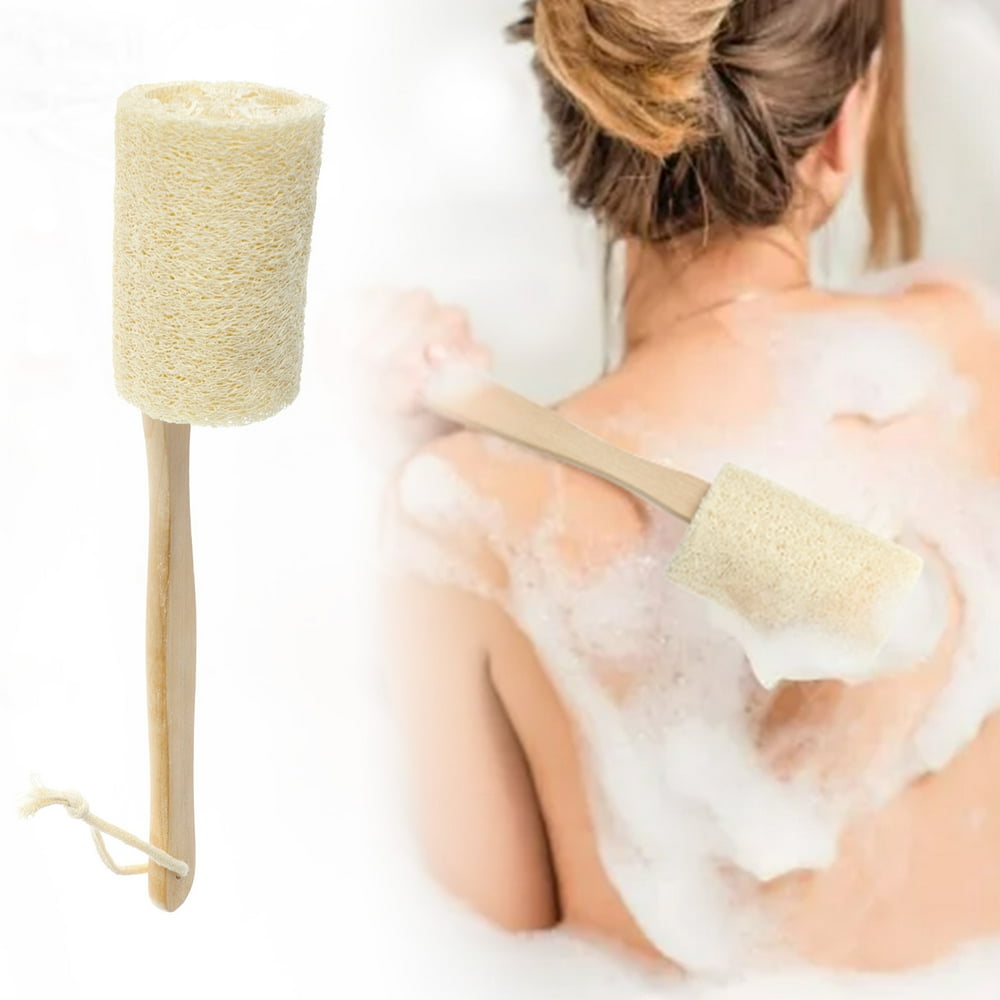 Exfoliating Loofah Sponge With Handle Tsv Back Scrubber Shower Body